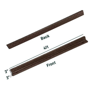 Rubber Landscape Edging 3 inch L shape - 24 ft bundle — Material Warehouse