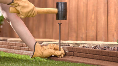 Rubber Landscape Edging 3 inch L shape - 24 ft bundle — Material Warehouse