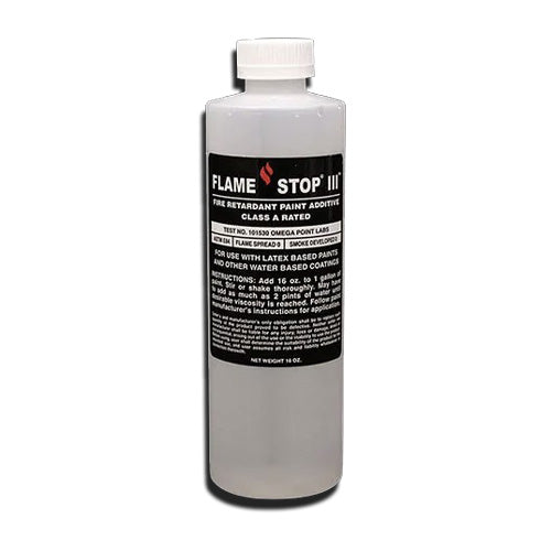 Fire Retardant Latex Paint Additive Flame Stop iii - Pint — Material ...