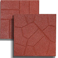 Rubberific Pavers Red 16 inch x 16 inch — Material Warehouse